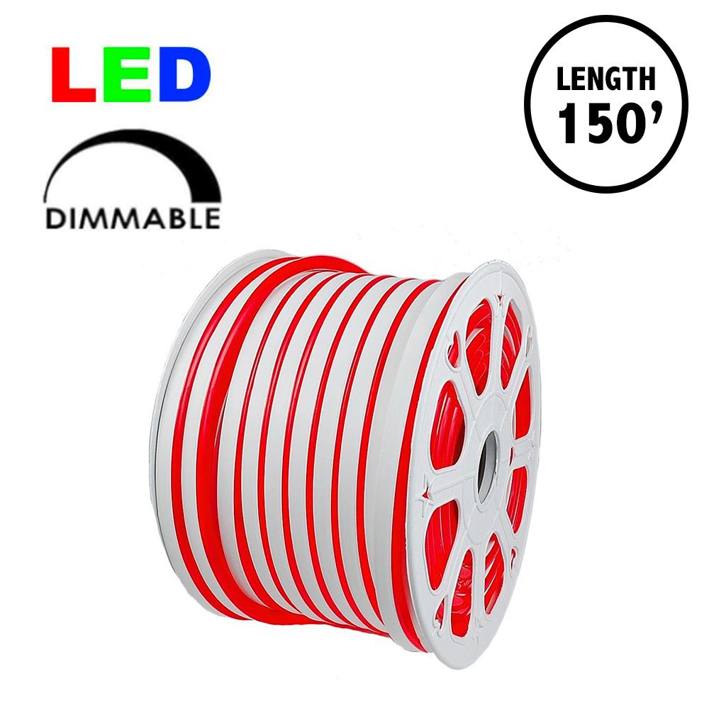 150 Feet LED Mini Neon Flex Linear Rope Light Spool 120vNovelty Lights ...