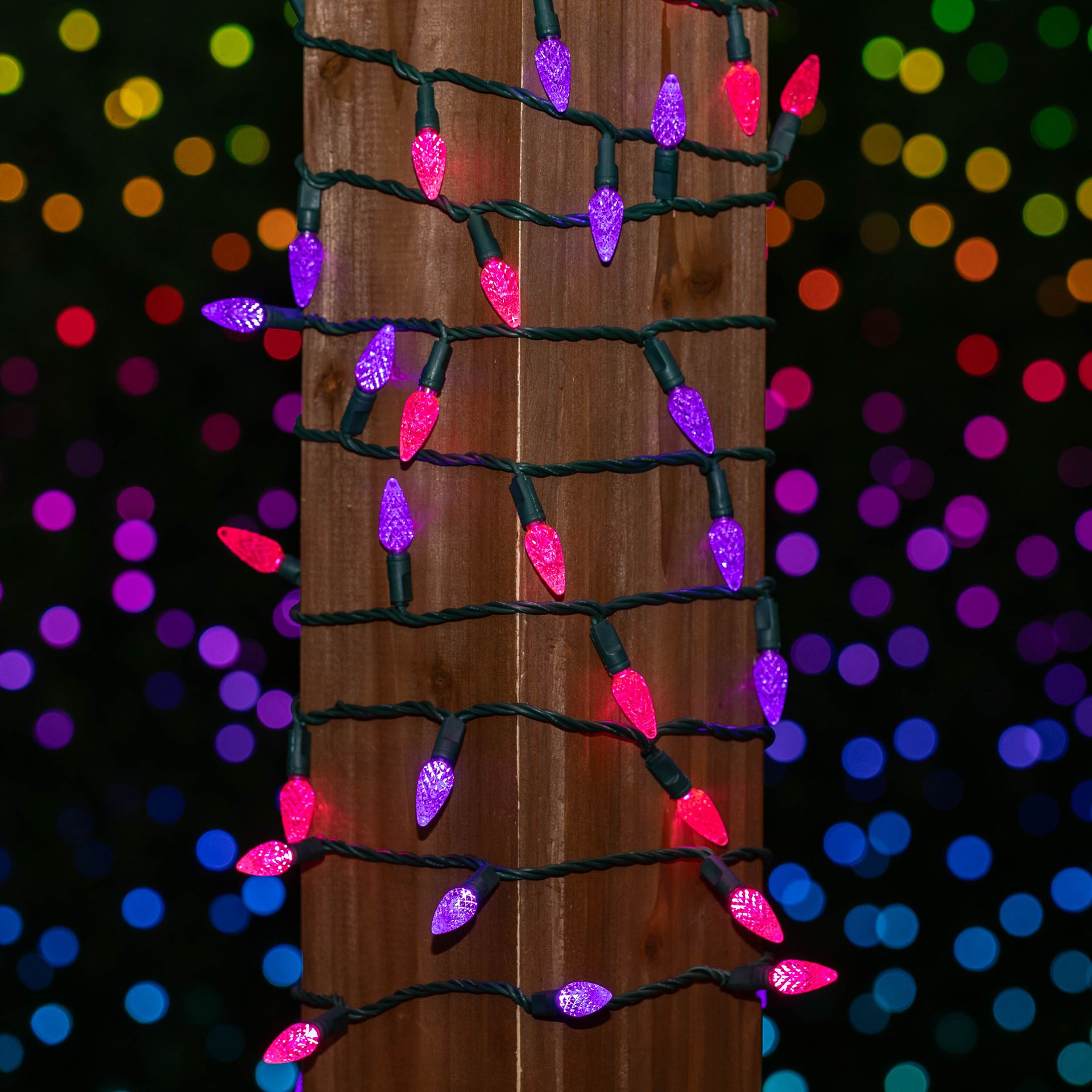 Commercial C6 LED 70 Light Pink & Purple Strawberry Mini LightsNovelty ...