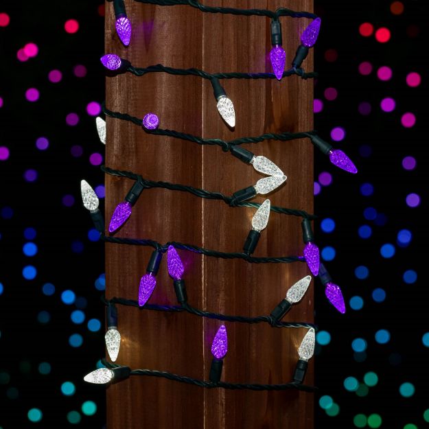 Commercial C6 LED 70 Light Purple & Pure White Strawberry Mini ...