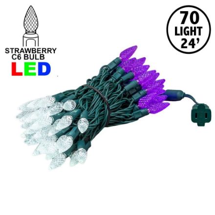 70 Light C6 Strawberry LED Christmas LightsNovelty Lights | LED ...