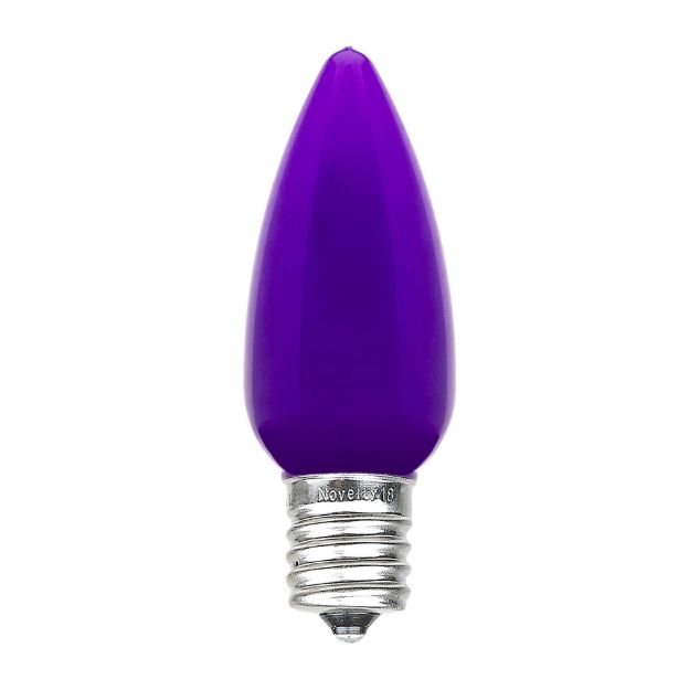 Purple LED C9 Ceramic Christmas Bulbs - Novelty Lights Novelty Lights ...