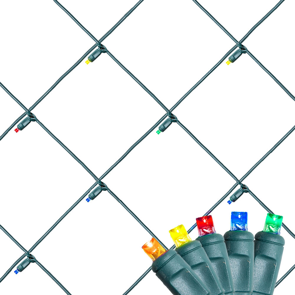 Multi Colored LED Net Lights 4' X 6' - Novelty Lights IncNovelty Lights ...