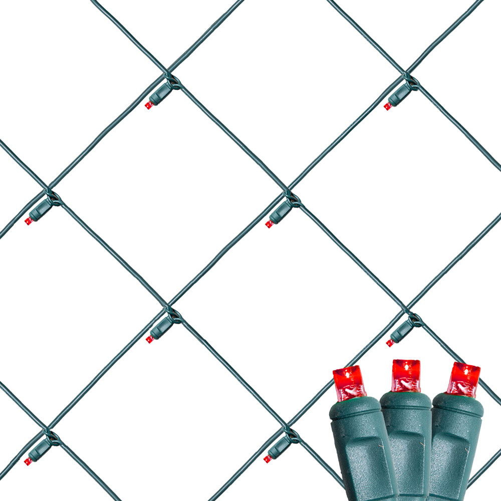 Red LED Net Lights 4' X 6' - Novelty Lights IncNovelty Lights | LED ...