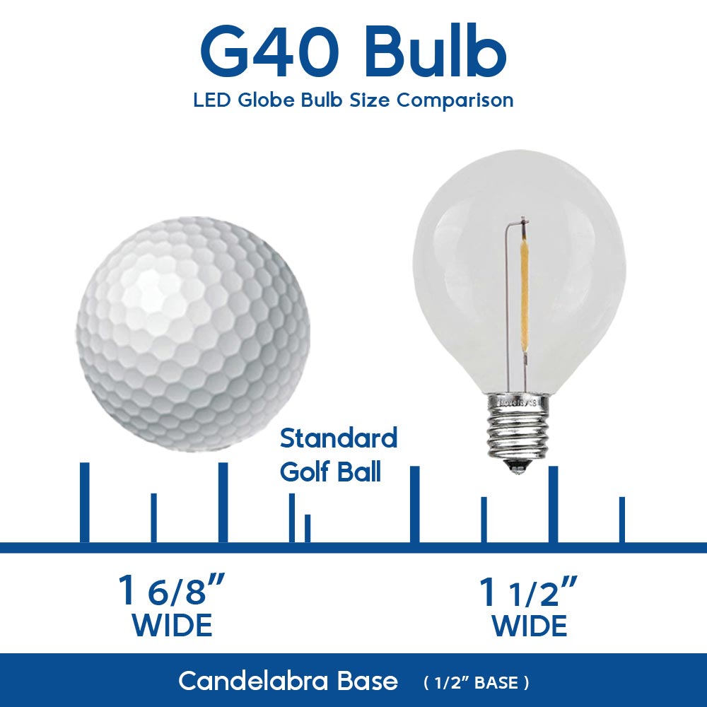 Clear G40 globe Replacement Lamps - Novelty Lights IncNovelty Lights ...