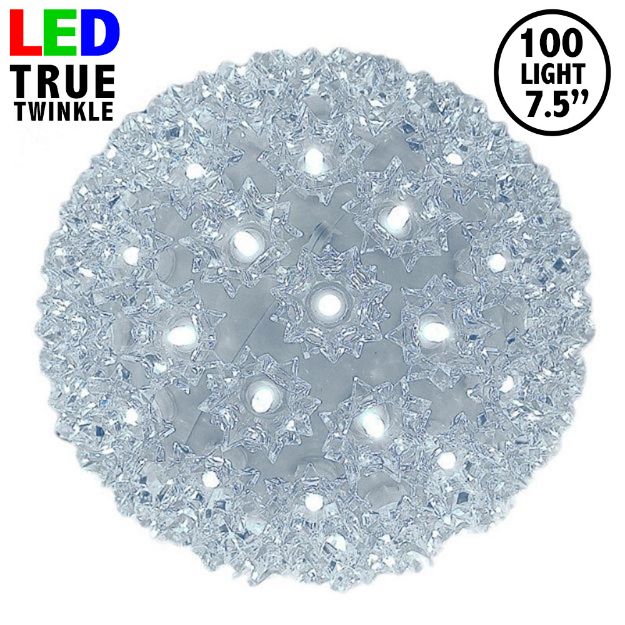 100 LED Pure White True Twinkle Starlight Sphere - Novelty Lights ...