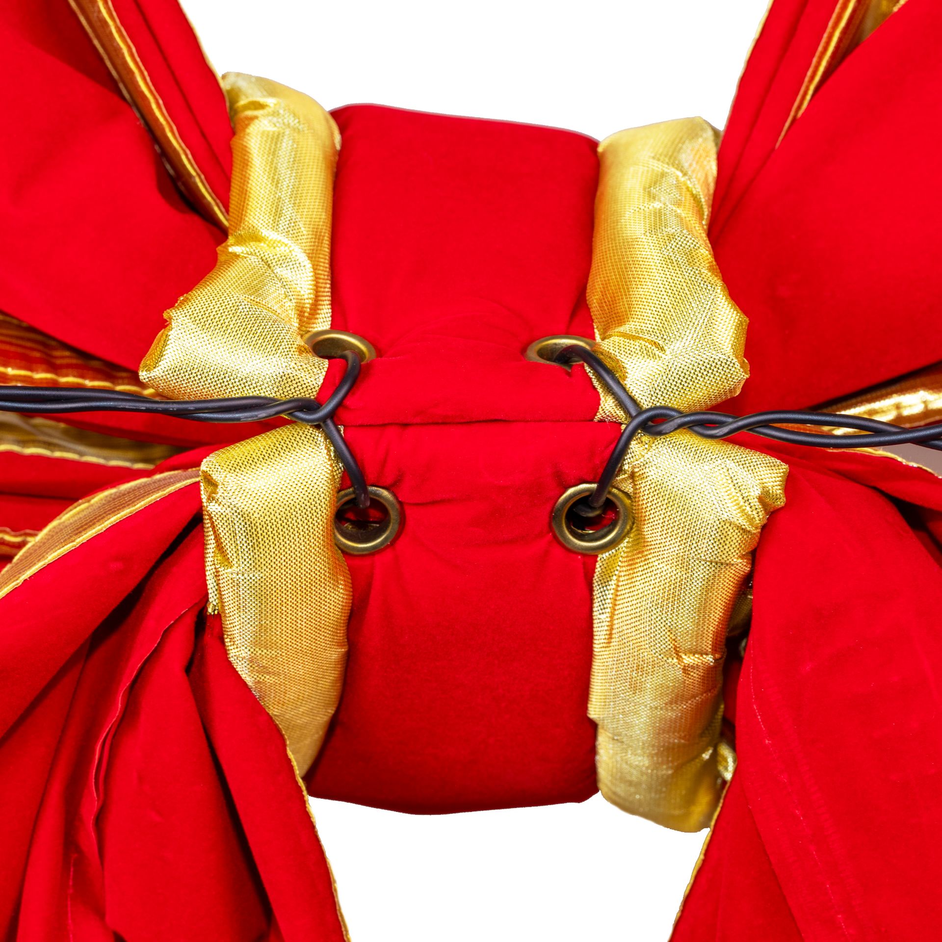 36" Red w/Gold Trim 3D Christmas BowNovelty Lights | LED Christmas ...