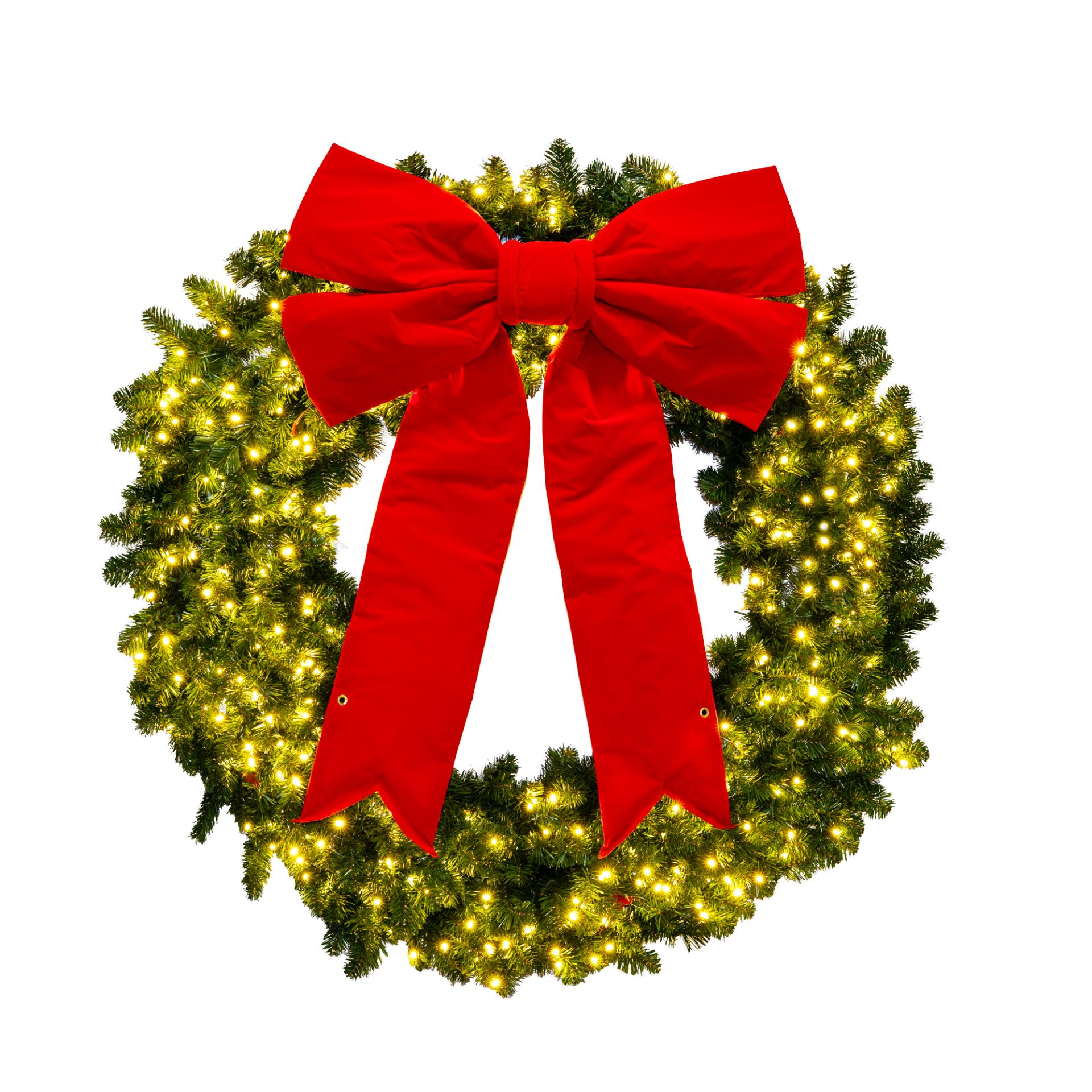 32" Red 3D Velvet Christmas BowNovelty Lights | LED Christmas Lights ...