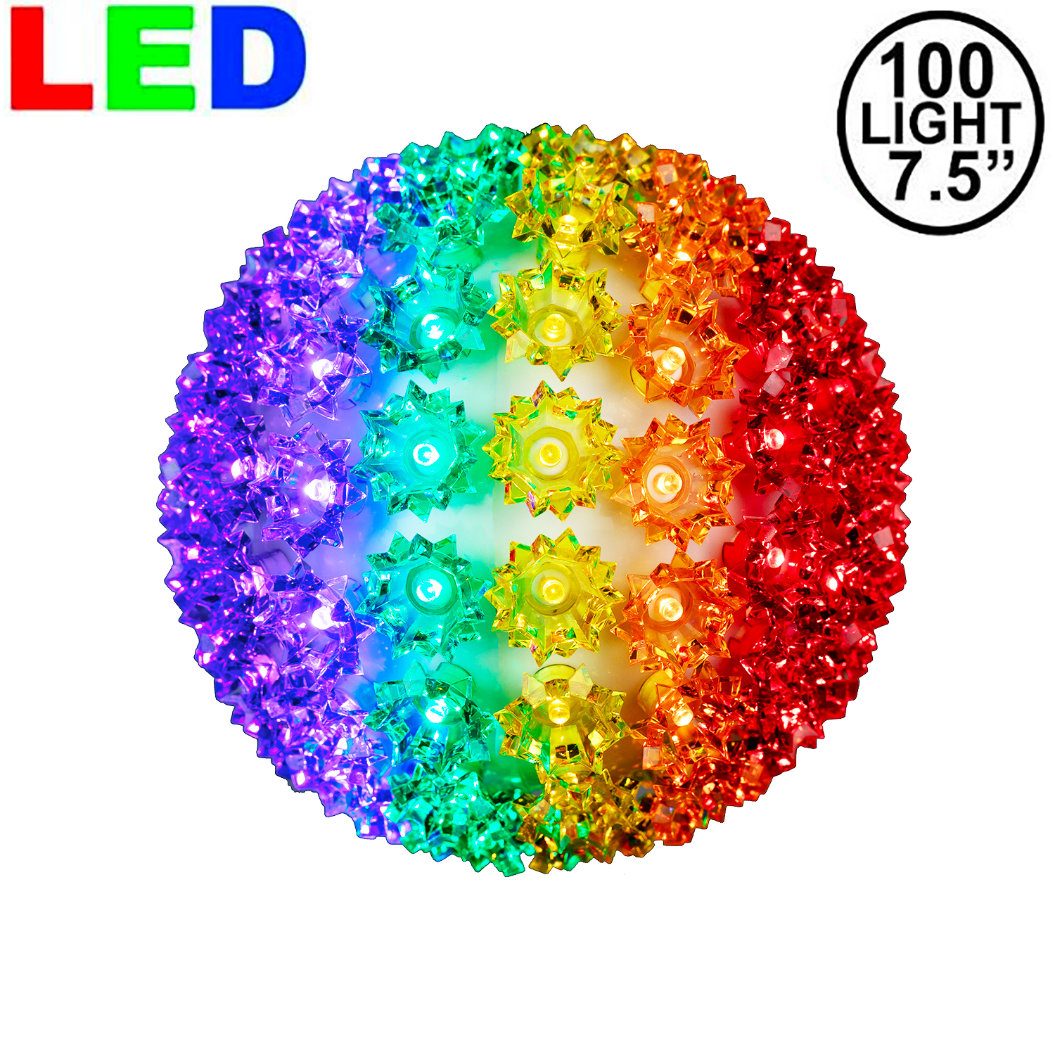 100 LED rainbow Starlight Sphere - Novelty Lights IncNovelty Lights ...