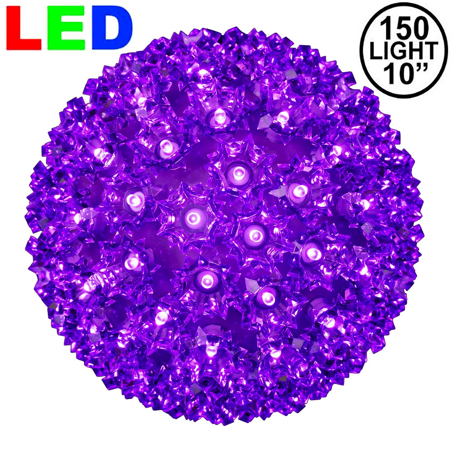 150 LED Purple Starlight Sphere - Novelty Lights IncNovelty Lights ...