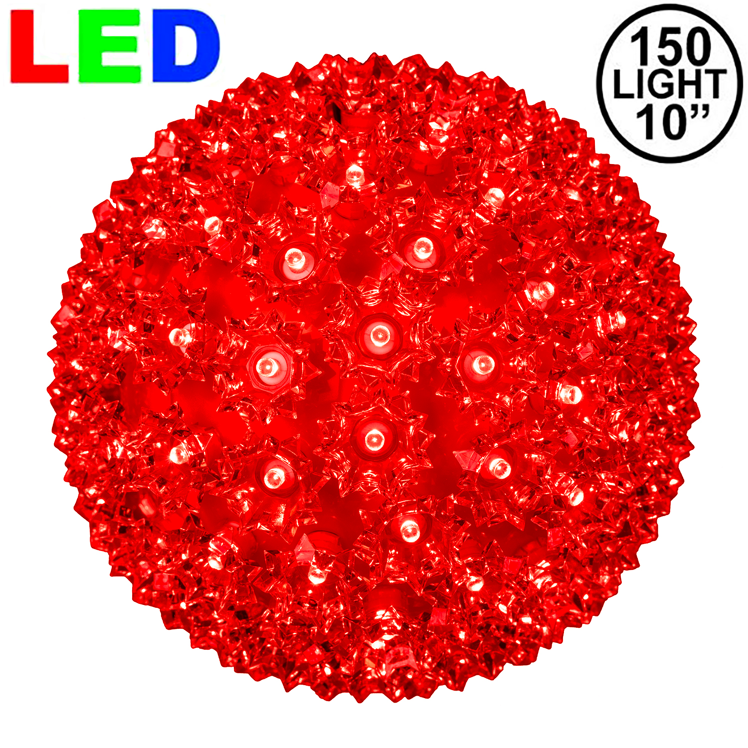 150 LED Red Starlight Sphere - Novelty Lights IncNovelty Lights | LED ...