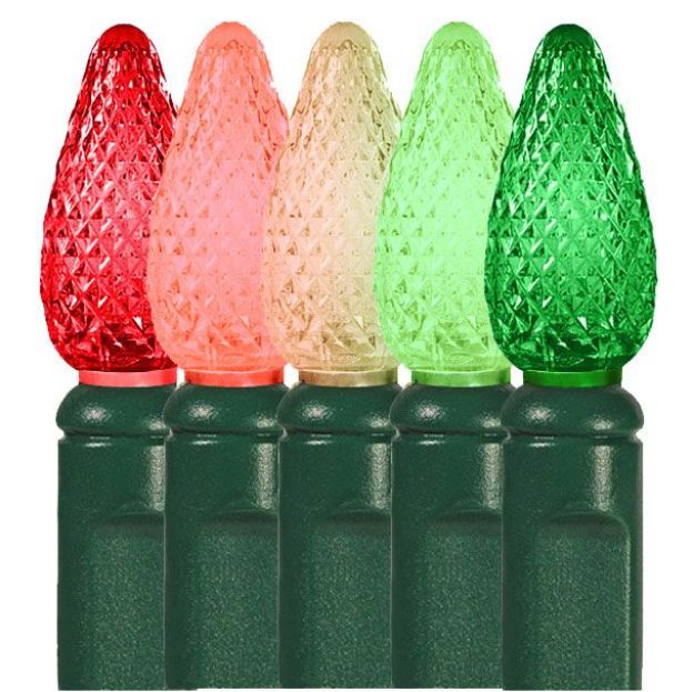 Colorwave Commercial C6 LED 35 Light Red-Green Strawberry Mini ...