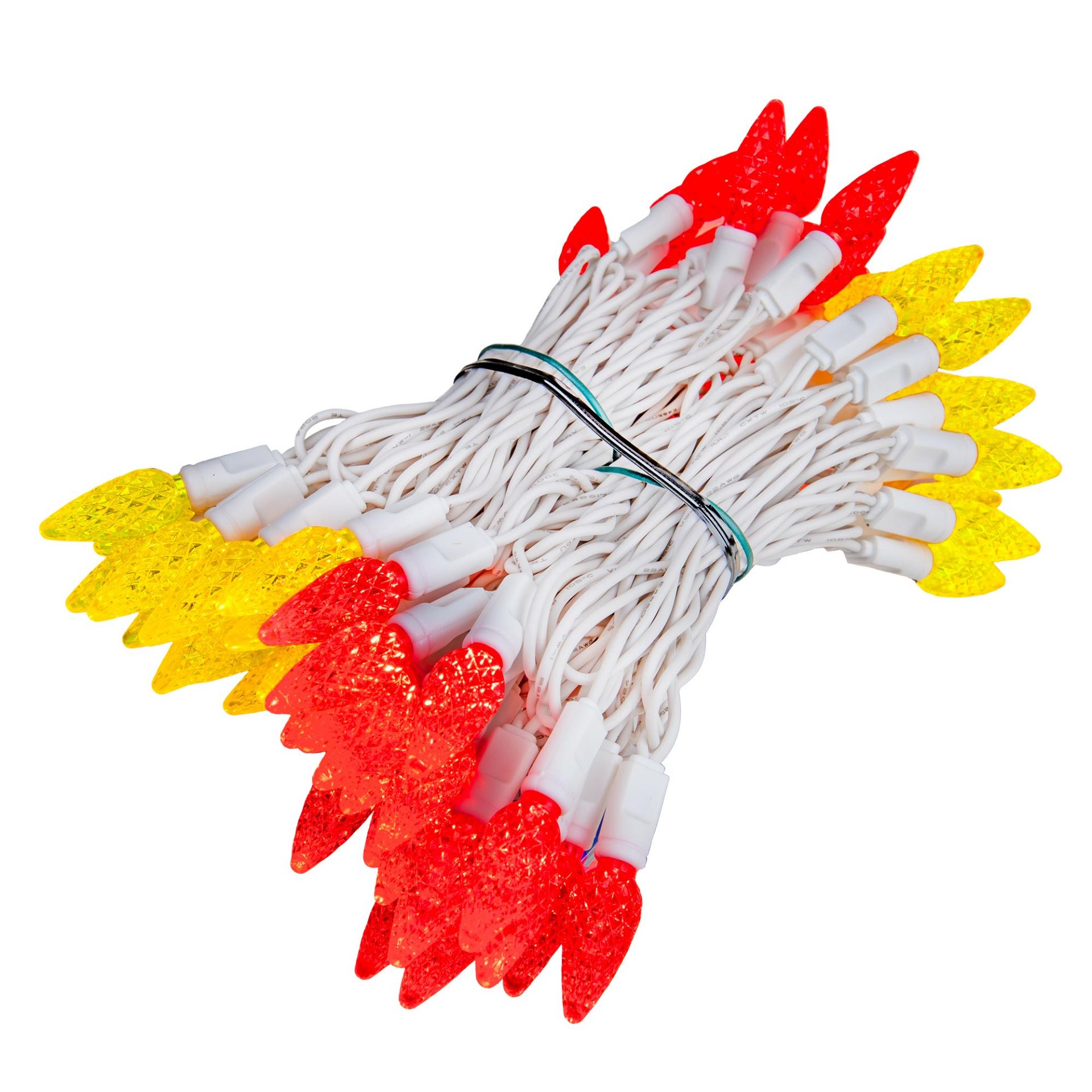 Commercial C6 LED 70 Light Red and Yellow Strawberry Mini LightsNovelty ...