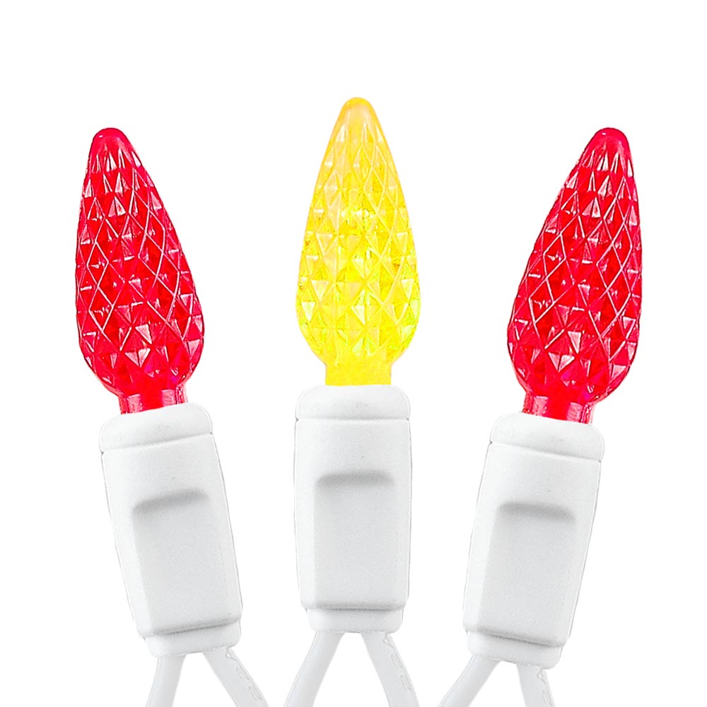 Commercial C6 LED 70 Light Red and Yellow Strawberry Mini LightsNovelty ...