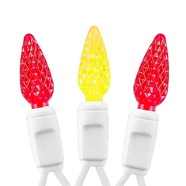 Commercial C6 LED 70 Light Red and Yellow Strawberry Mini LightsNovelty ...
