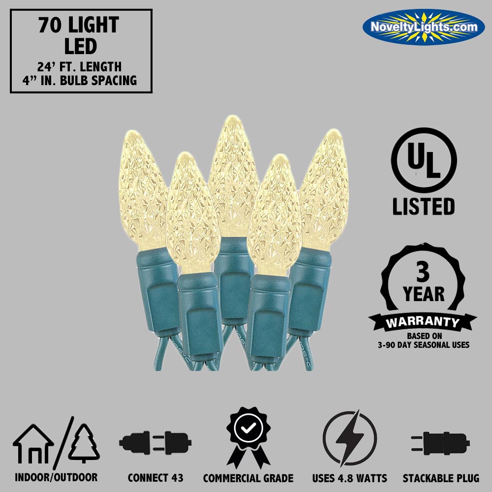 Commercial C6 LED 70 Light Red and Yellow Strawberry Mini LightsNovelty ...