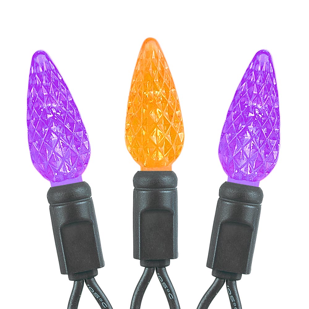 Commercial C6 LED 70 Light Purple and Orange Strawberry Mini ...