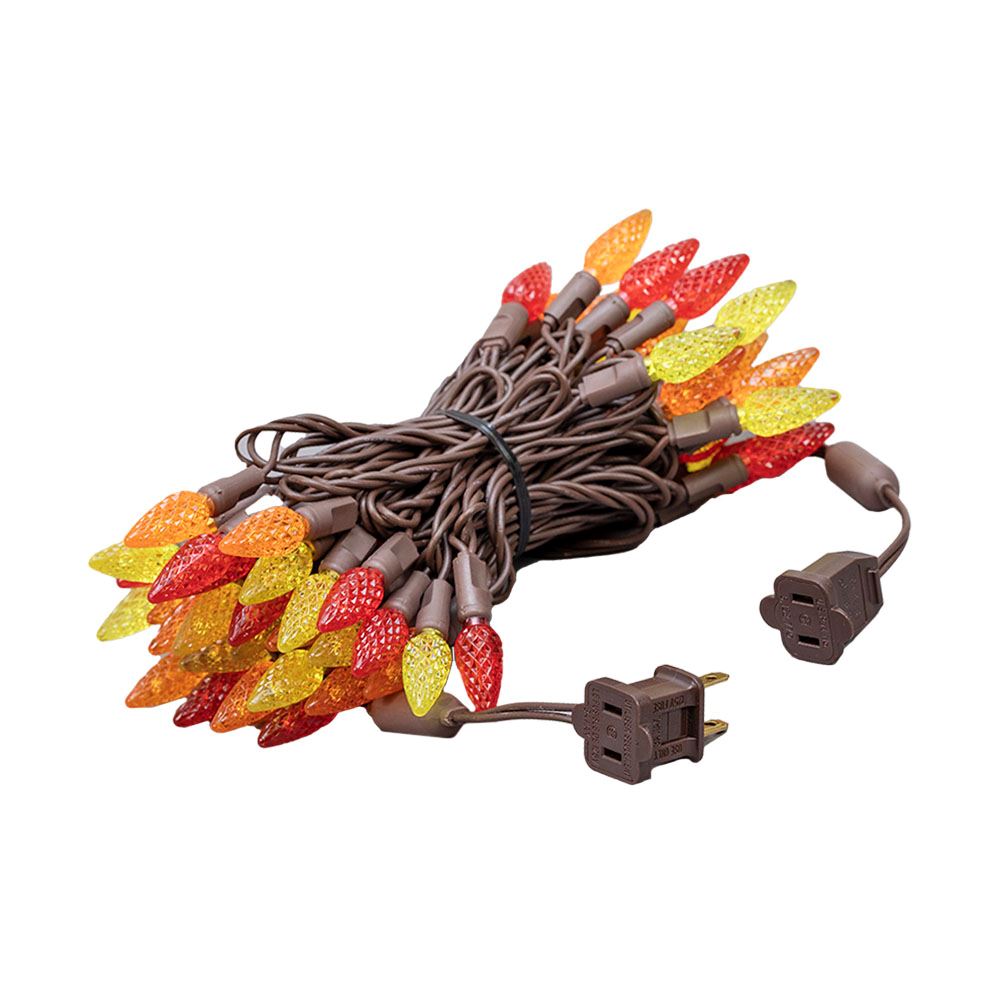 True Twinkle Commercial C6 LED 70 Light Yellow/Red/Orange Strawberry ...