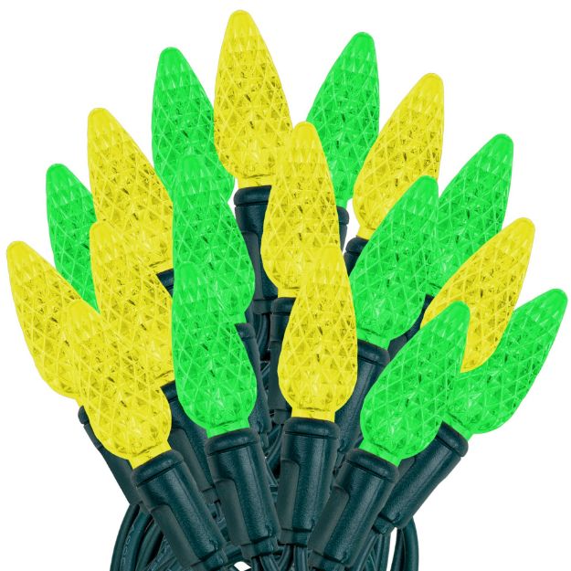 Commercial C6 LED 70 Light Yellow and Green Strawberry Mini ...