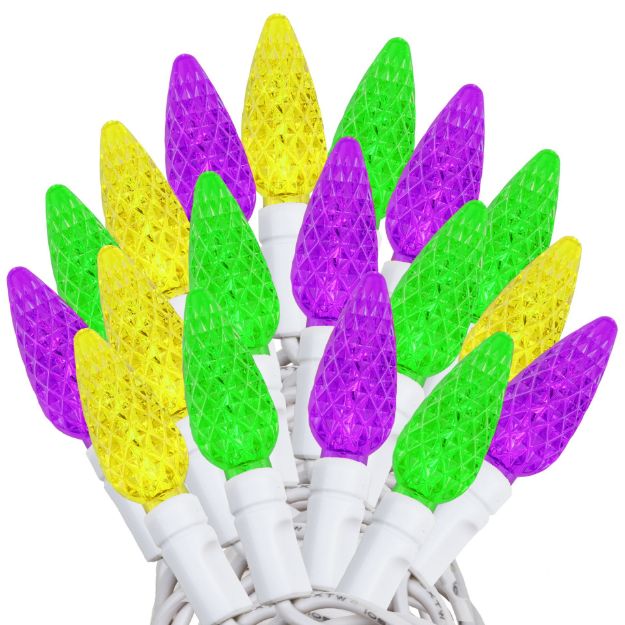 Commercial C6 LED 70 Light Purple Yellow and Green Strawberry Mini ...