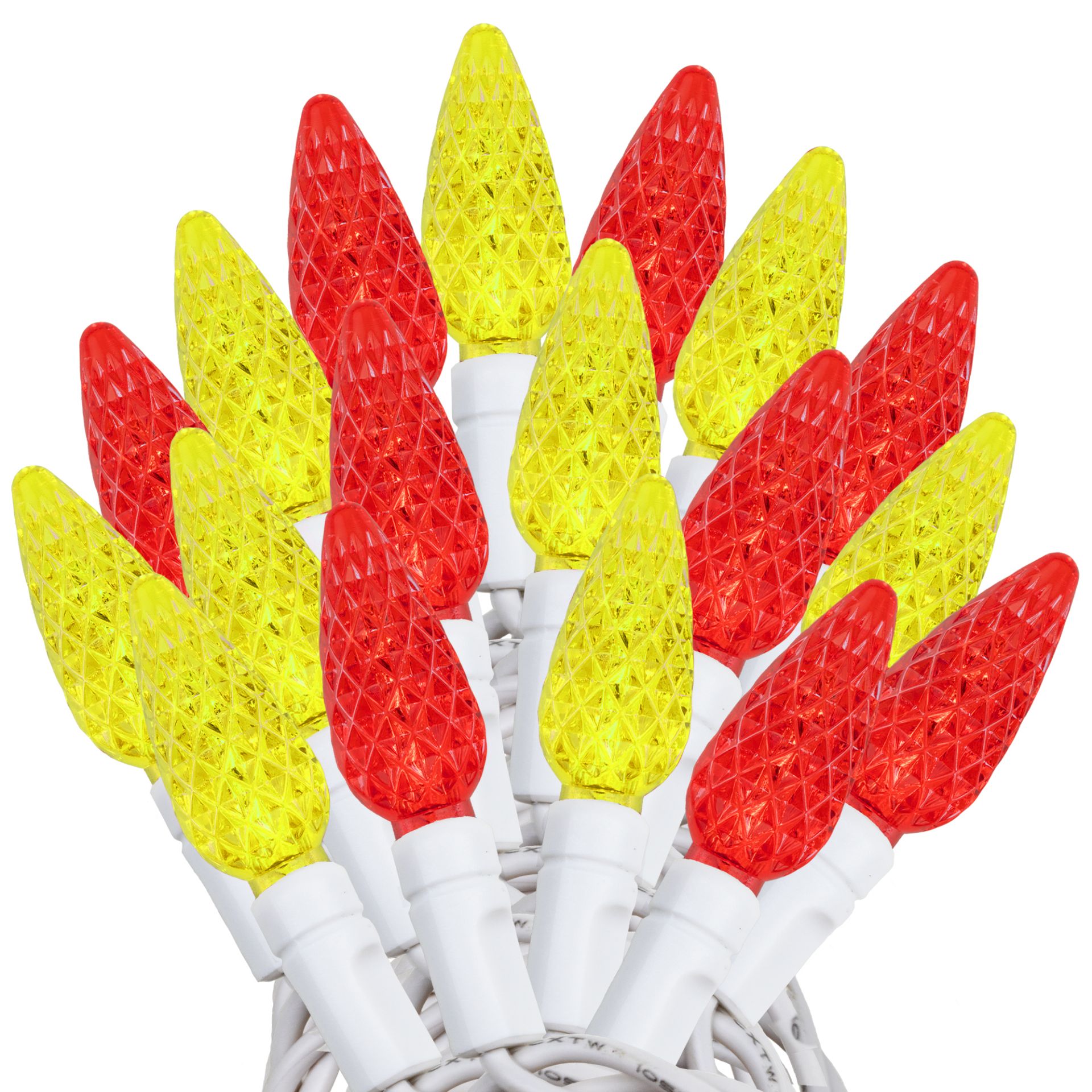 Commercial C6 LED 70 Light Red and Yellow Strawberry Mini LightsNovelty ...