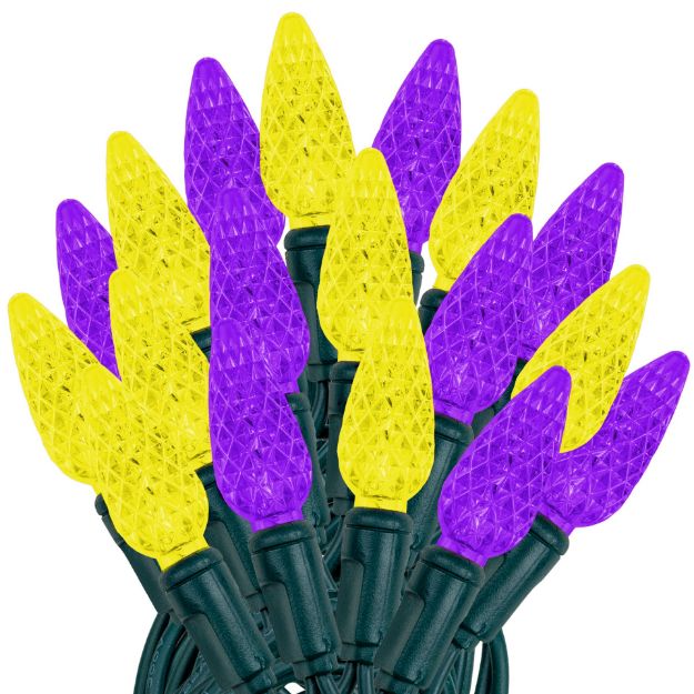 Commercial C6 LED 70 Light Yellow and Purple Strawberry Mini ...