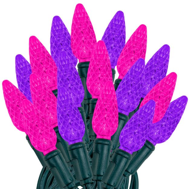 Commercial C6 LED 70 Light Pink & Purple Strawberry Mini LightsNovelty ...
