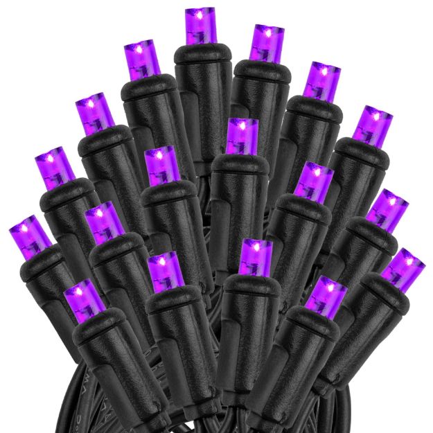 Wide Angle Purple 50 Bulb LED Christmas Lights SetsNovelty Lights | LED ...