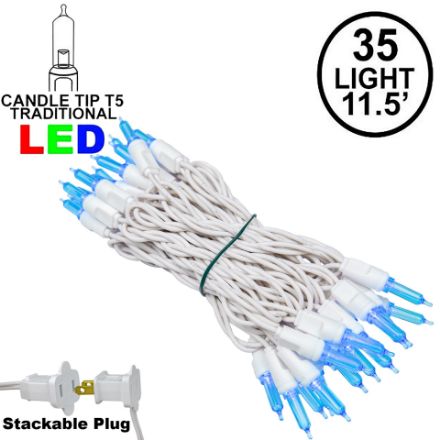 White Wire Commercial Grade Mini Christmas Light SetsNovelty Lights ...