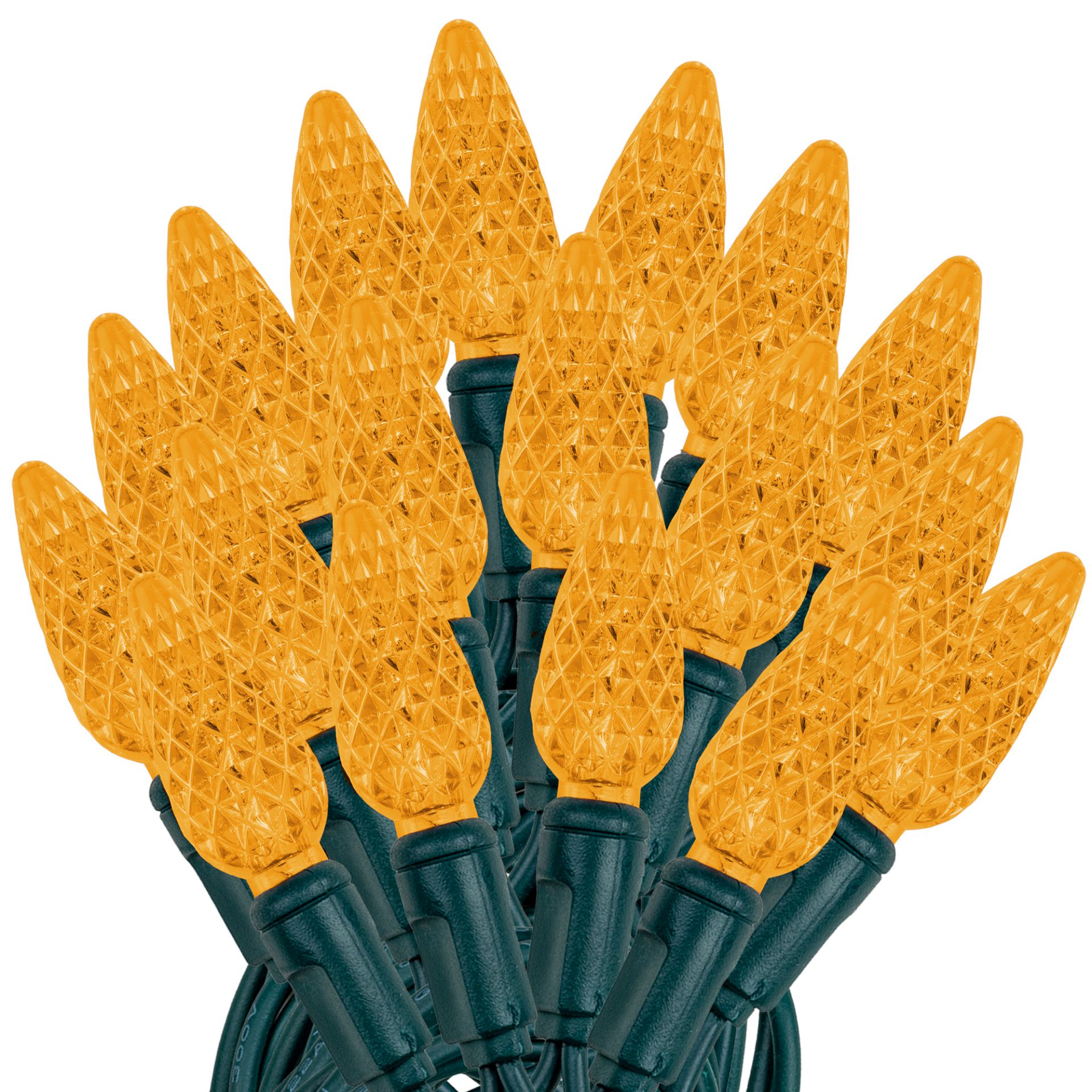 Commercial Coaxial C6 LED 70 Light Orange Strawberry Mini LightsNovelty ...