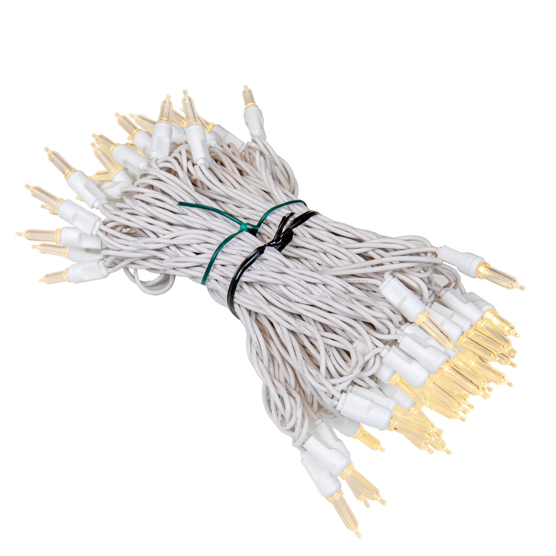 70 Light Traditional Candle Tip LED Christmas Lights Warm White ...