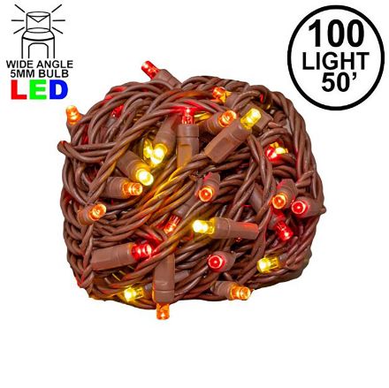 Mini Christmas lights on Brown Wire- Novelty Lights incNovelty Lights ...