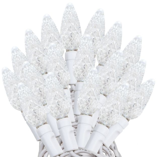 True Twinkle Commercial C6 LED 70 Light Pure White Strawberry Mini ...