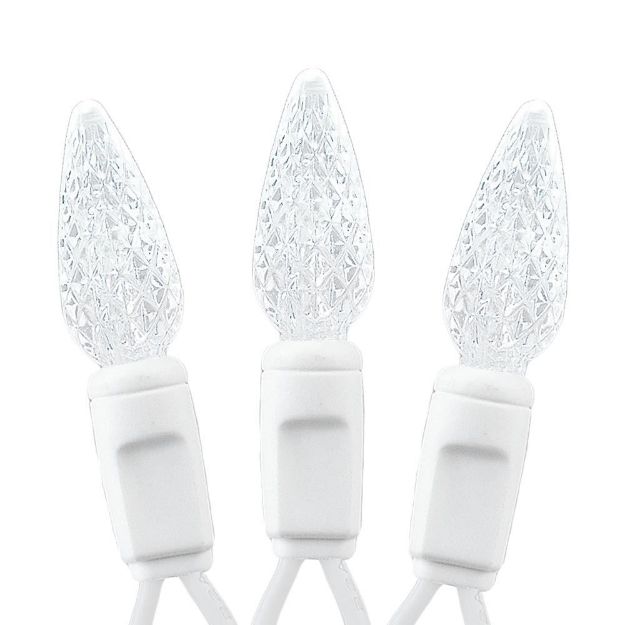 True Twinkle Commercial C6 LED 70 Light Pure White Strawberry Mini ...