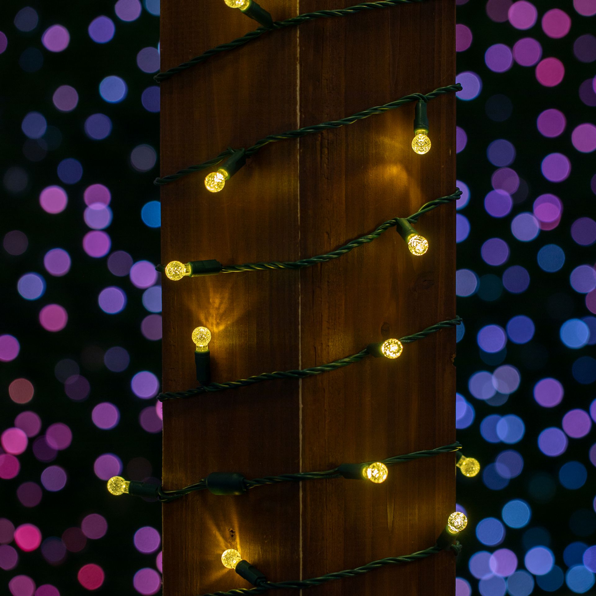 6" Spacing G12 Warm White LED Christmas Lights - Novelty LightsNovelty ...