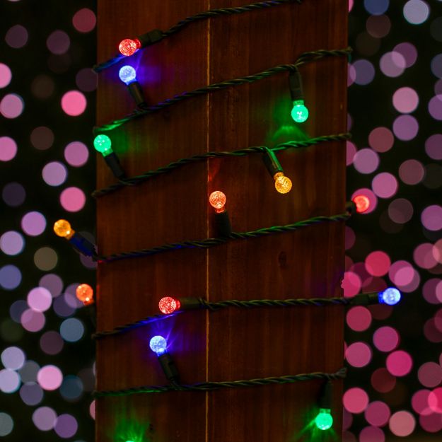 6" Spacing G12 Pure White LED Christmas Lights - Novelty LightsNovelty ...