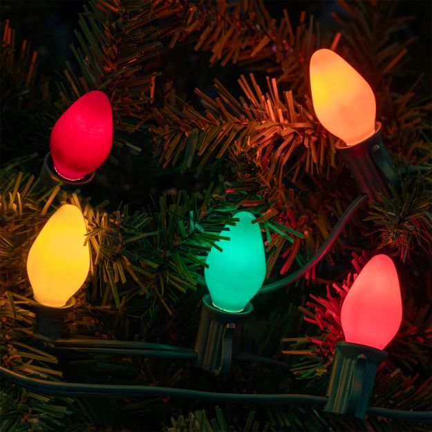 C7 RetroGlo Groovy Multi Colored Ceramic LED Replacement Bulbs ...