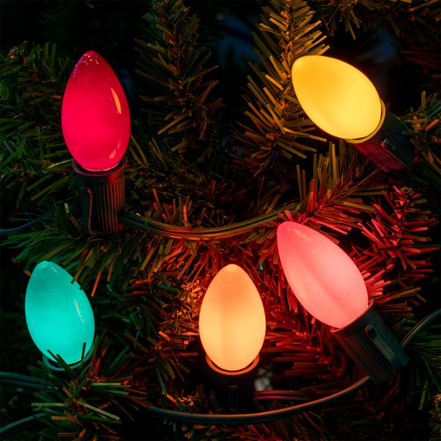 C9 RetroGlo Groovy Multi Colored Ceramic LED Replacement Bulbs ...