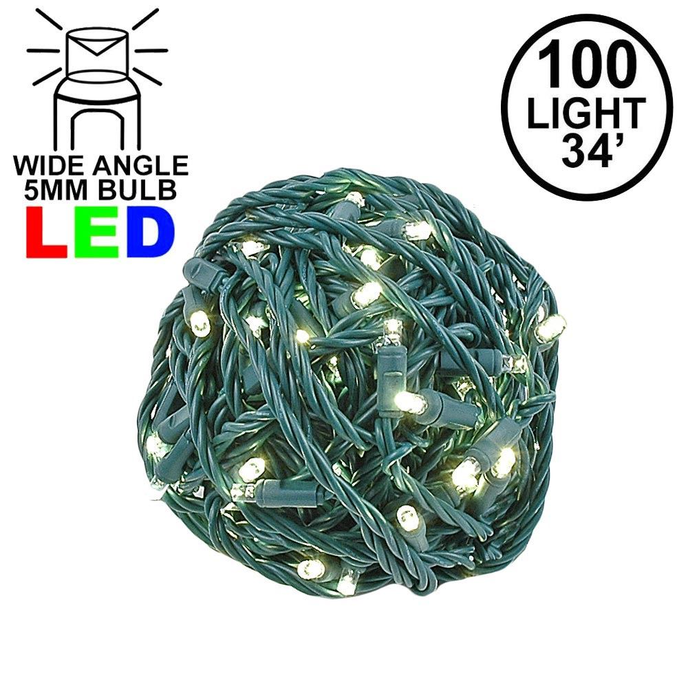 Wide Angle Warm White 100 Bulb LED Christmas Lights SetsNovelty Lights ...