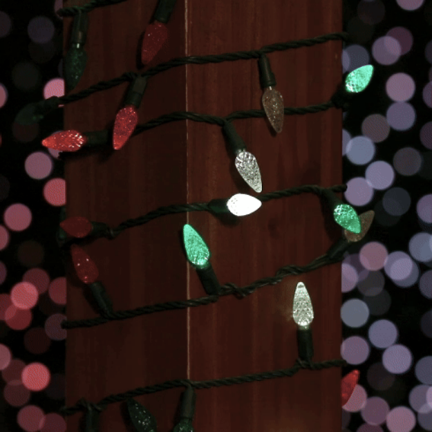 True Twinkle Commercial C6 LED 70 Light Green/White/Orange Strawberry ...