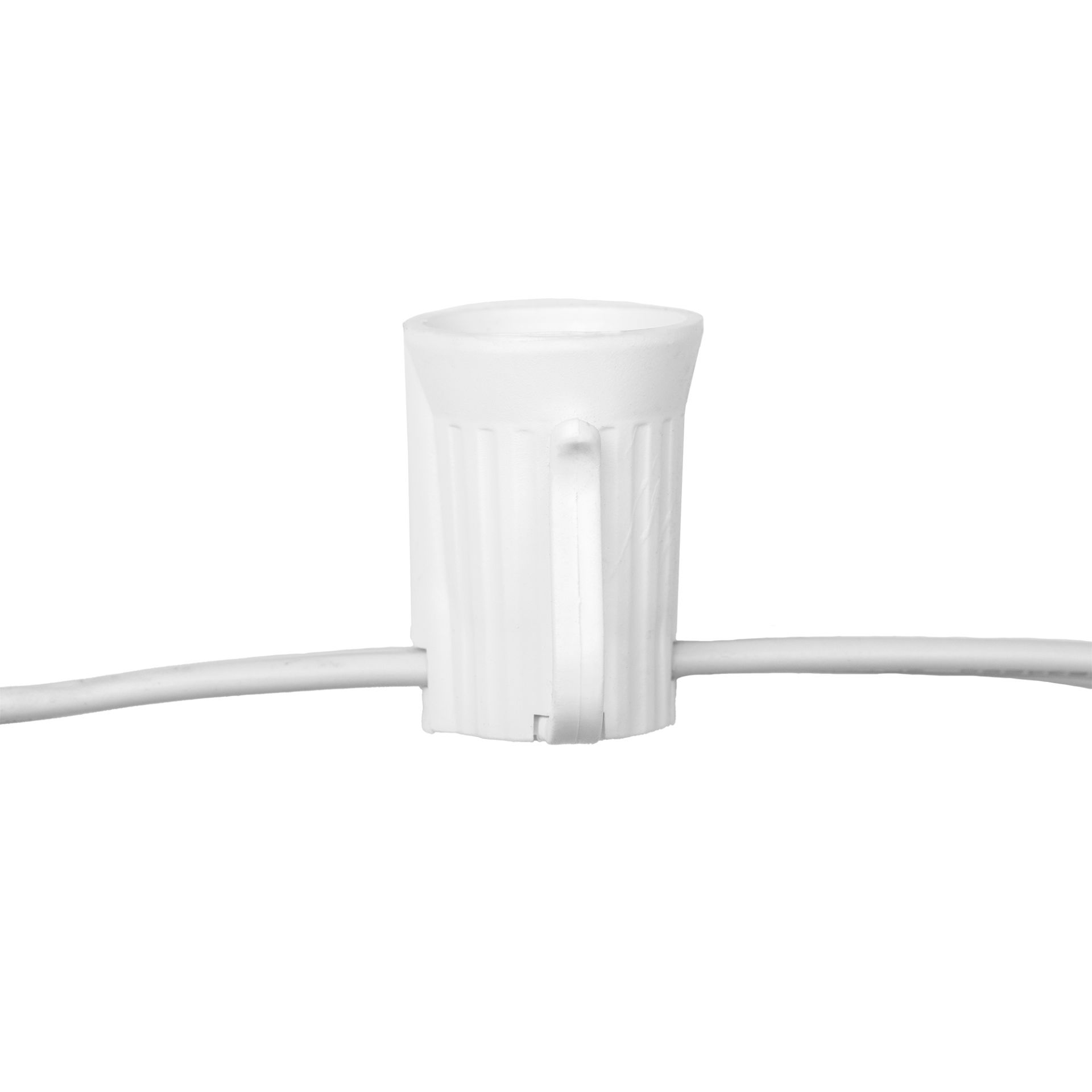 C9 1000 Foot Bulk Spool with 6" Spacing on White WireNovelty Lights ...