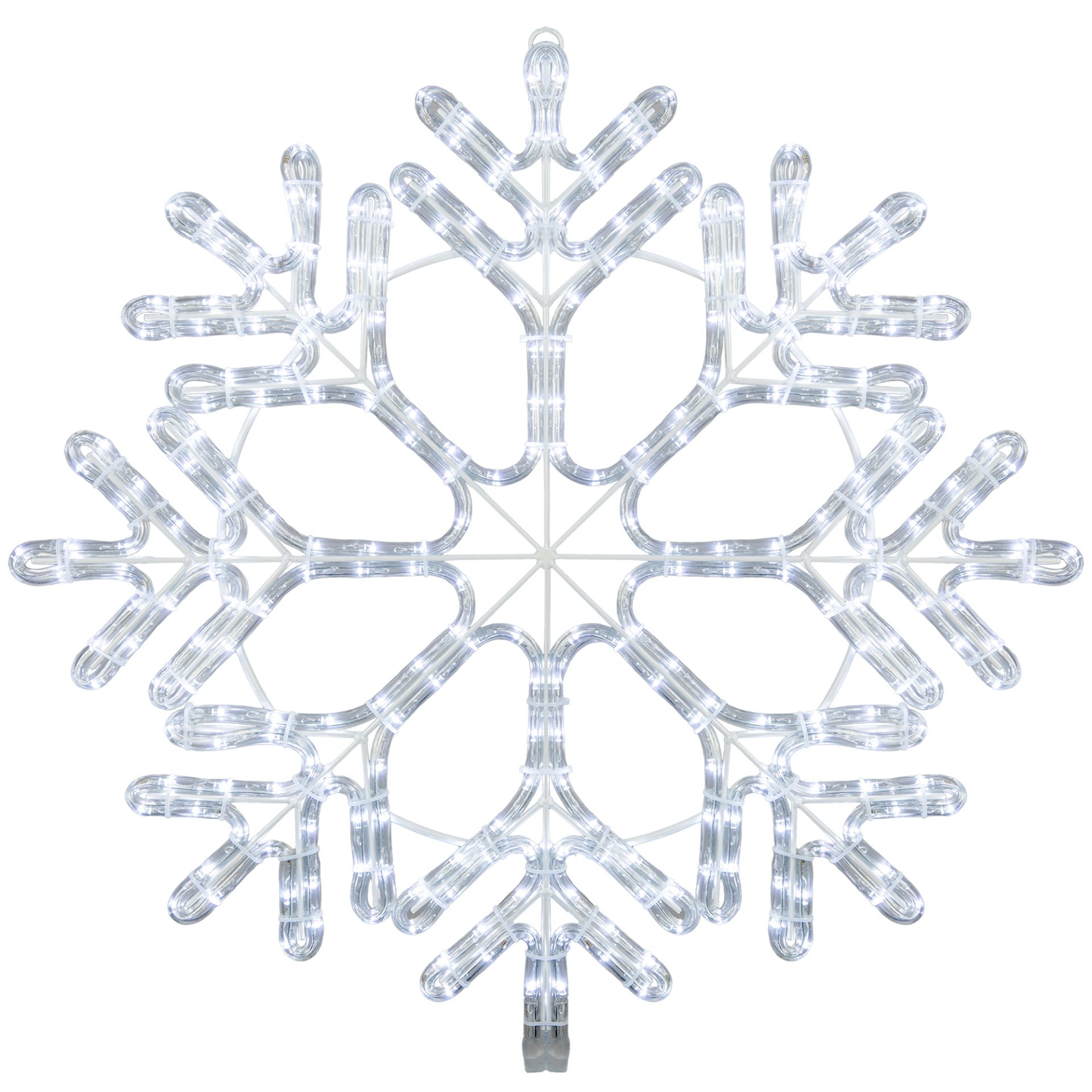 24" LED Rope Light Snowflake Cool White - Novelty Lights IncNovelty ...