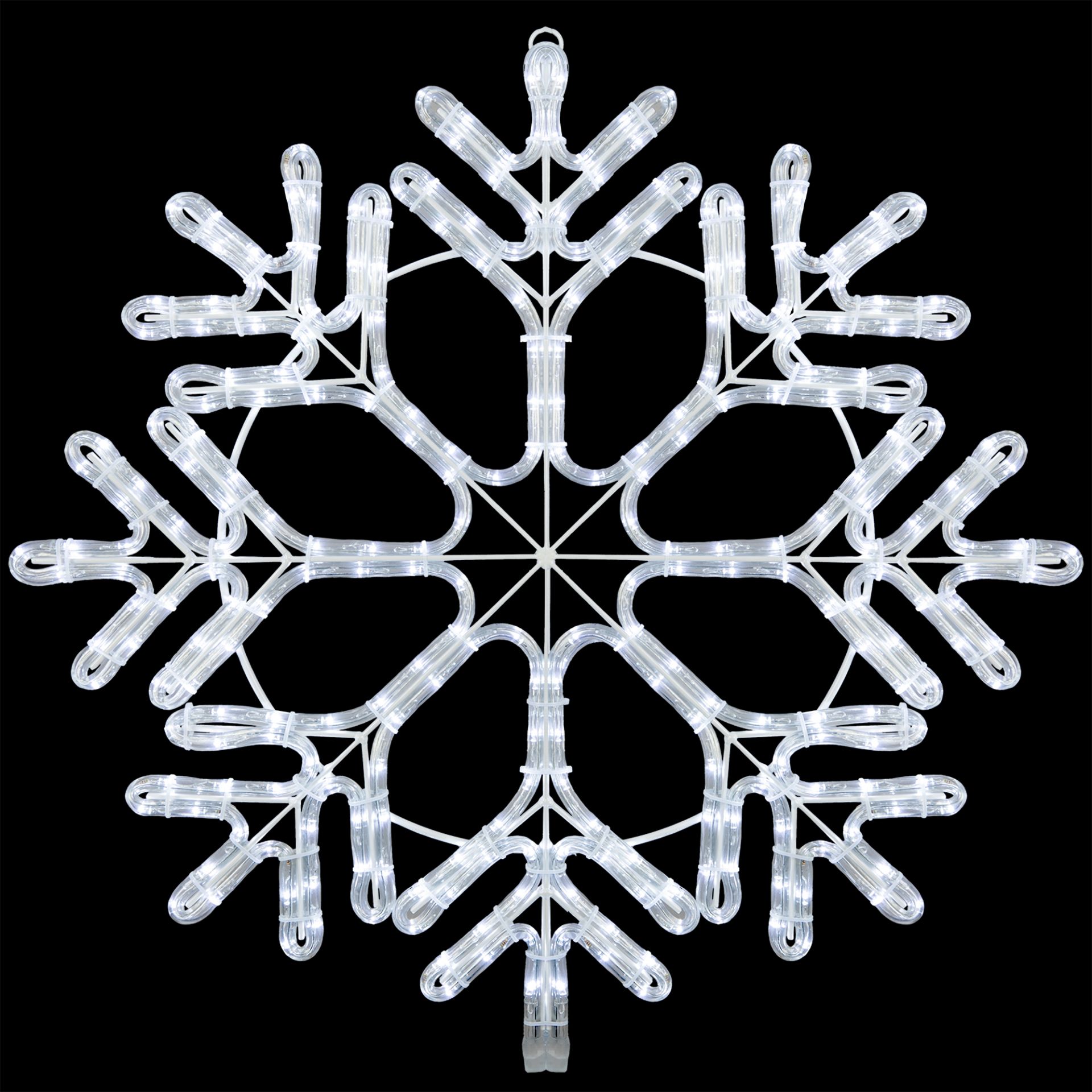 24" LED Rope Light Snowflake Cool White - Novelty Lights IncNovelty ...