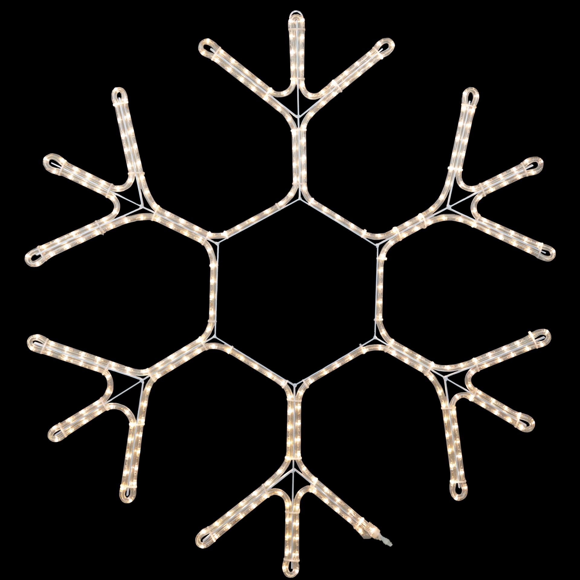 36" Warm White LED Rope Light Snowflake - Novelty Lights IncNovelty ...