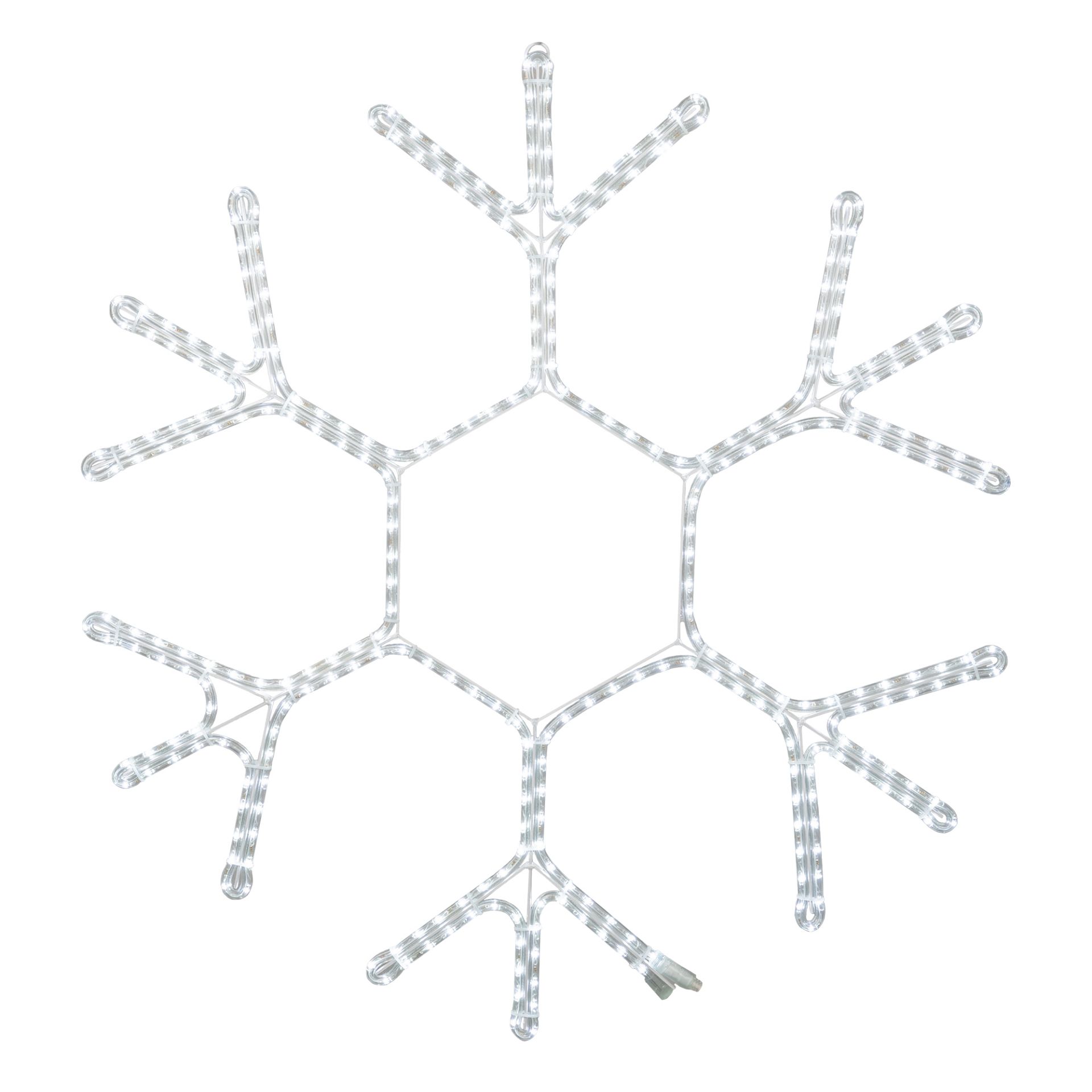36" LED Rope Light Snowflake Cool White - Novelty Lights IncNovelty ...