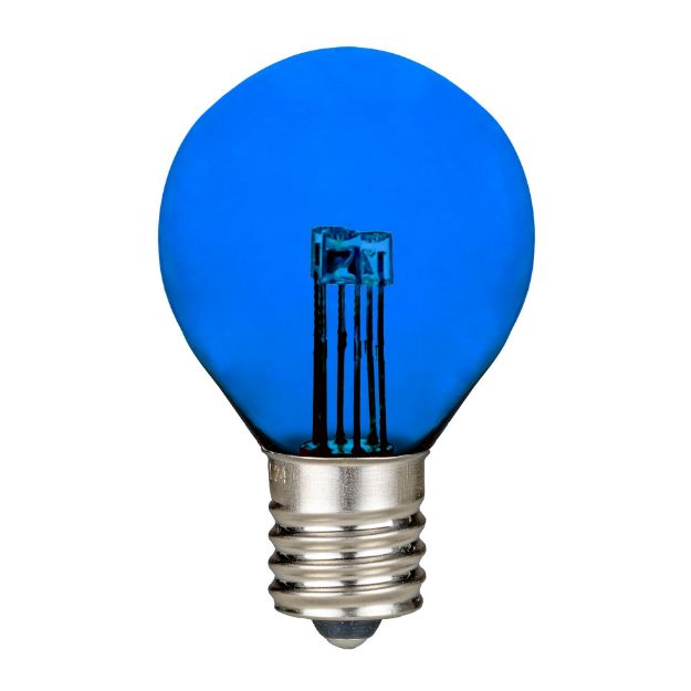 Blue LED G30 Glass Globe Light Bulbs - Novelty Lights Novelty Lights ...