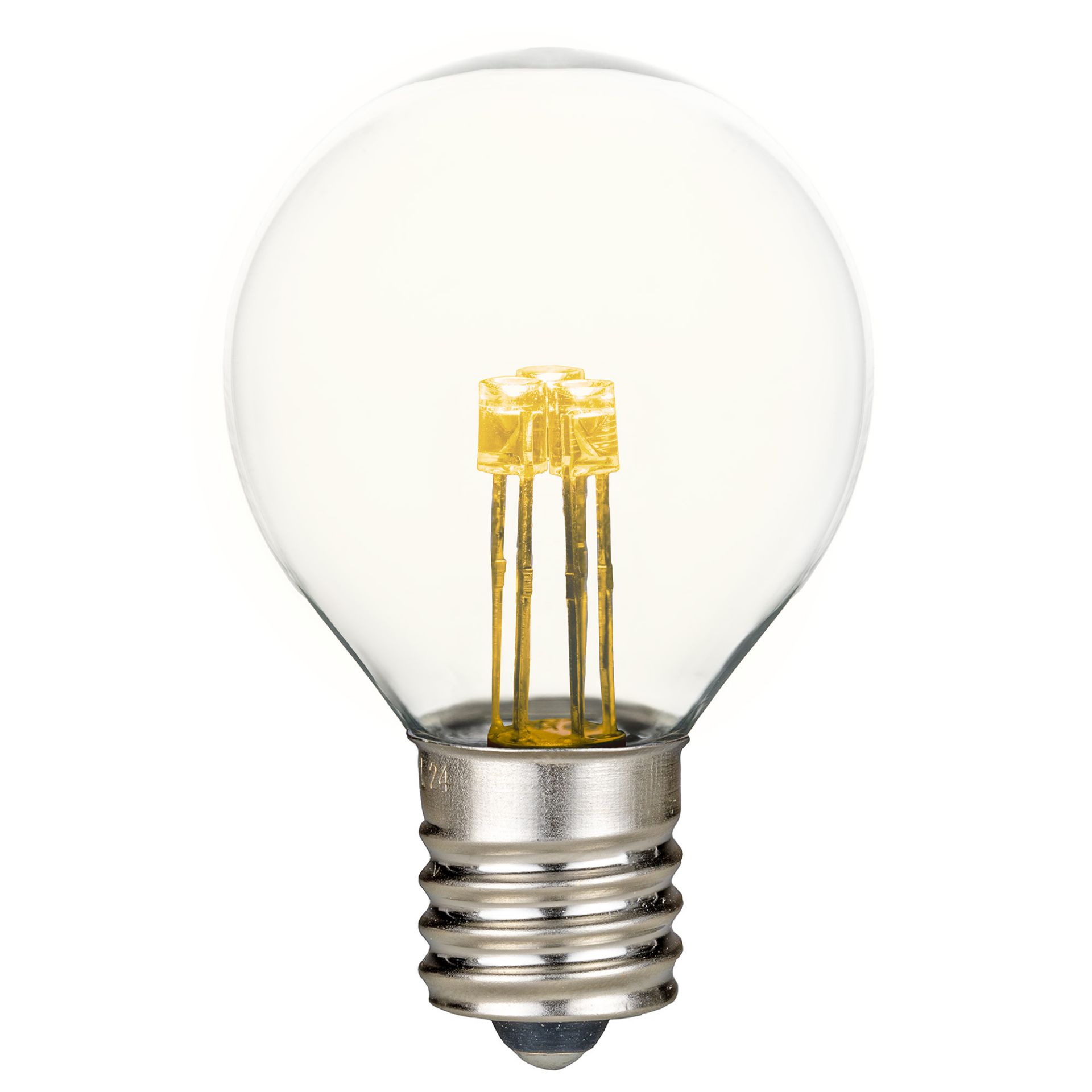 Warm White LED G30 Glass Globe Light Bulbs - Novelty Lights Novelty ...