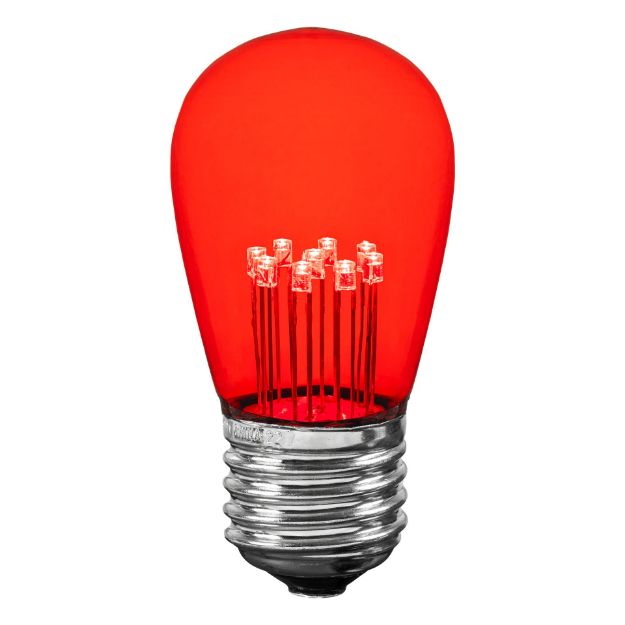 Red LED S14 Bulbs with 9 LED's - Novelty Lights IncNovelty Lights | LED ...