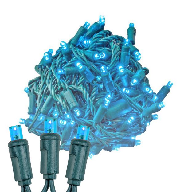 Wide Angle Teal 50 Bulb LED Christmas Lights SetsNovelty Lights | LED ...