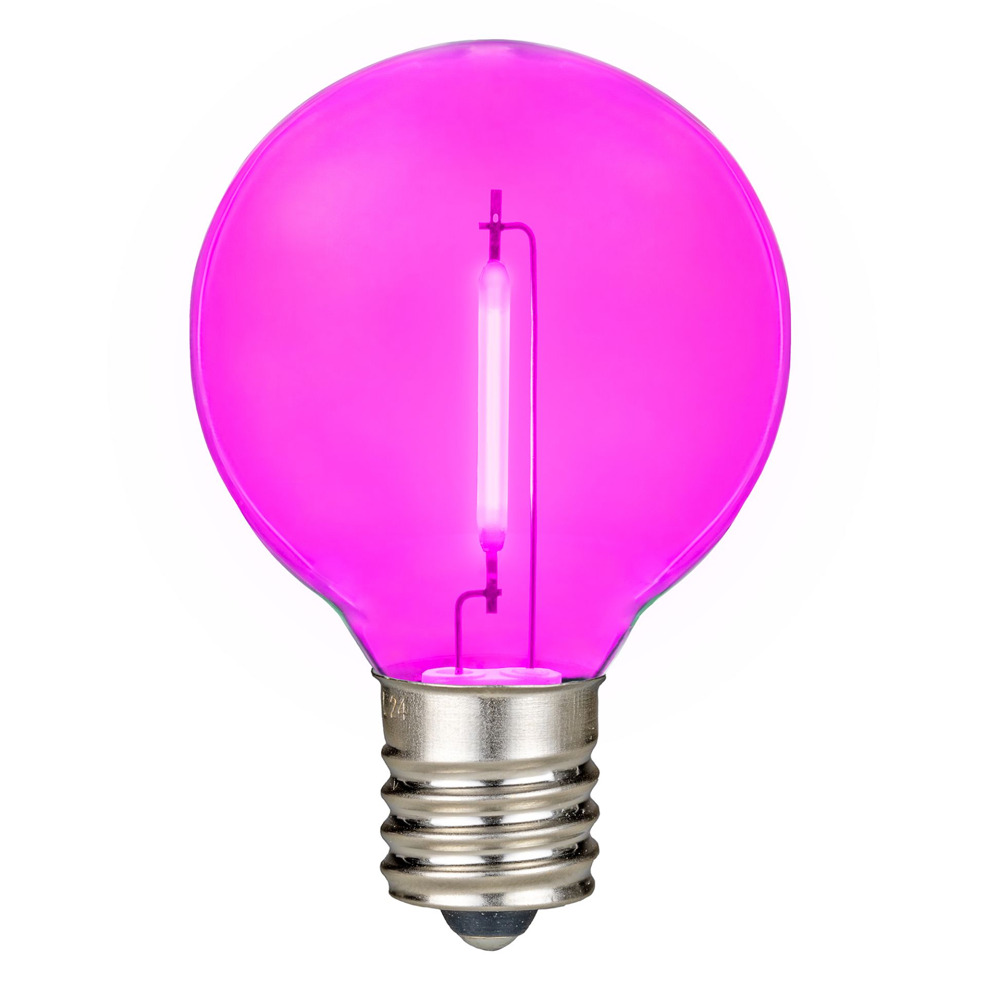 Pink LED G40 plastic Globe Light Bulbs - Novelty Lights Novelty Lights ...