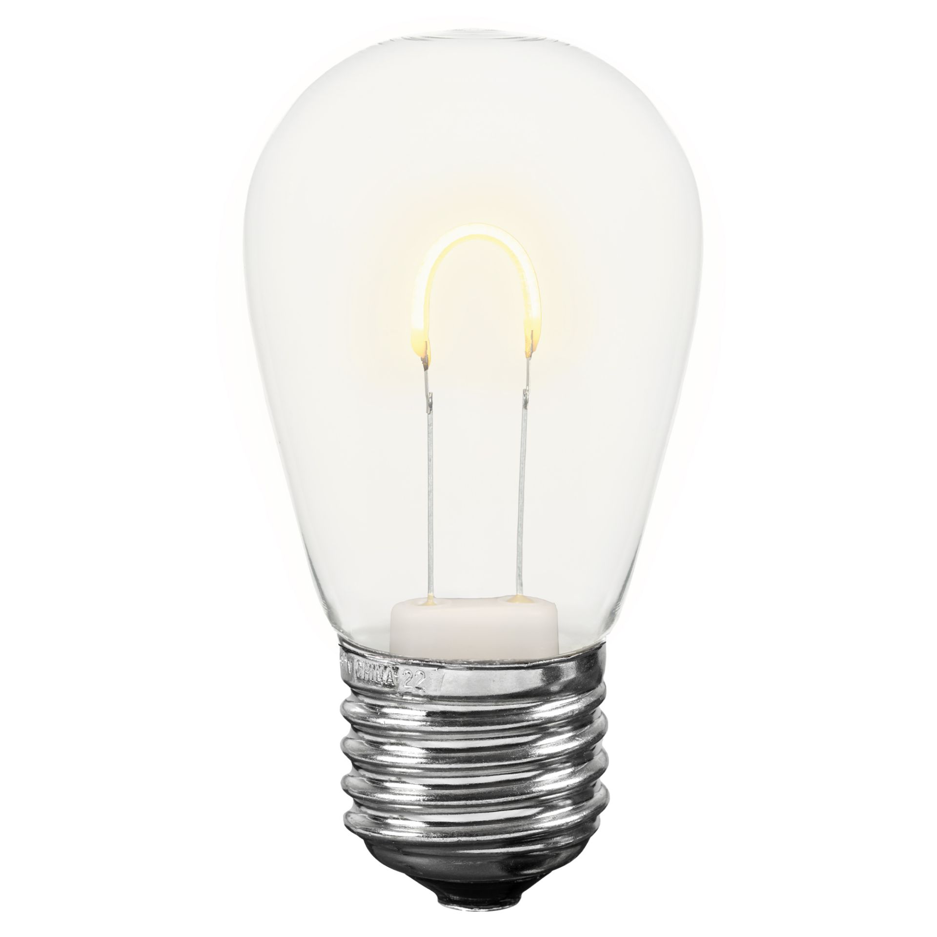 LED Plastic Flex Filament Warm White S14 Replacement Christmas Lights ...